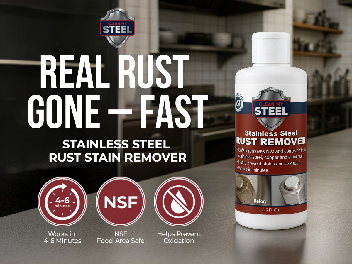 Stainless Steel Rust Remover - Say Goodbye to Rust Stains